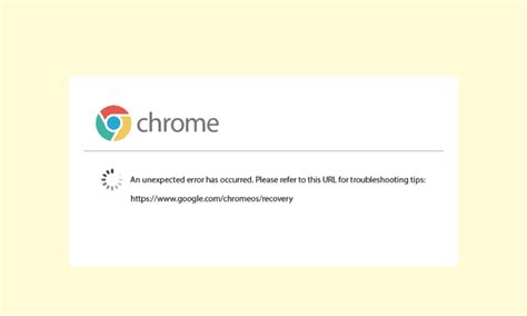 Fix An Unexpected Error Has Occurred Chrome Os Recovery Techcult