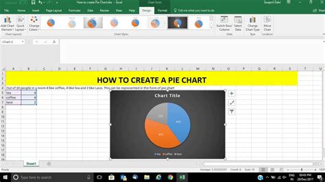 How To Create Pie Chart In Microsoft Excel Youtube