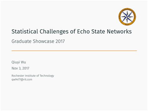 Pdf Statistical Challenges Of Echo State Networks