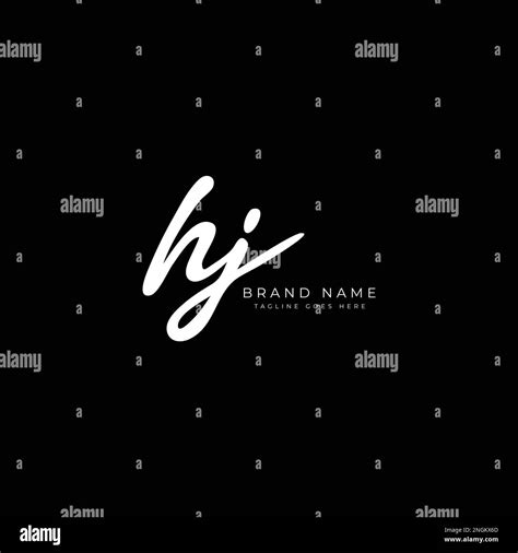 H J Hj Initial Letter Handwriting And Signature Vector Logo Stock Vector Image And Art Alamy