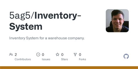 Github Ag Inventory System Inventory System For A Warehouse Company