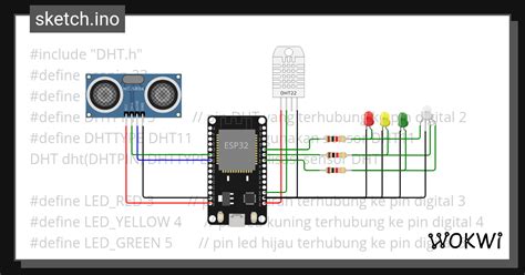 Utsesp32ultrasonicdht22ledledrgb Wokwi Esp32 Stm32 Arduino