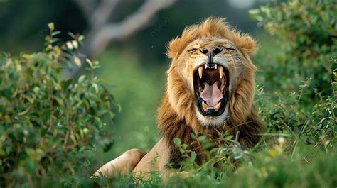 Male Lion Roaring Hd