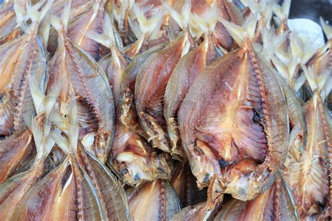 Dry Stockfish At The Rural Market Stock Image Colourbox