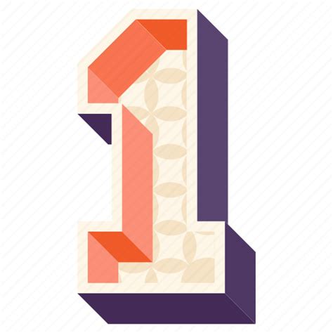 counting number numeric numerical digit one icon
