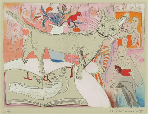 山本 容子 「le Chat」 Yoko Yamamoto 創業35年 美術品販売 ギャラリー田辺 版画 プロダクトスケッチ 美術品