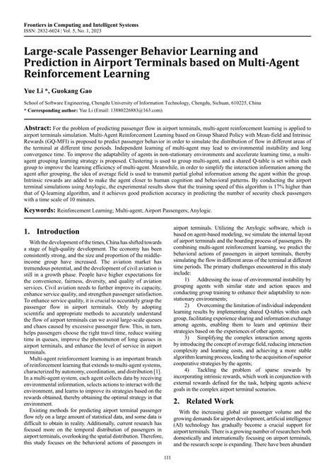 Pdf Large Scale Passenger Behavior Learning And Prediction In Airport