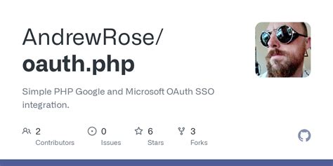 Github Andrewrose Oauth Php Simple Php Google And Microsoft Oauth Sso Integration