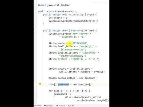 How To Generate Secure Password By using JAVA Coding | JAVA Program |#shorts #shortvideo #java ...