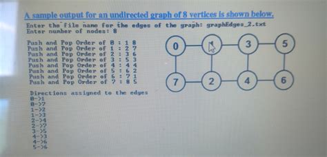 Solved Ject 7 Use The Results Of Depth First Search To