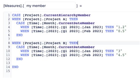 Creating A Calculated Member With Manually Supplied Values That Differ