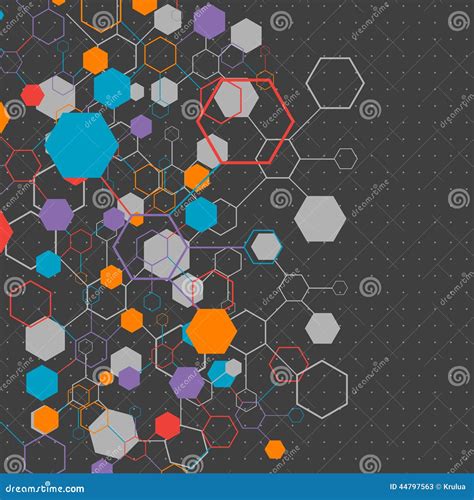 Network Color Technology Communication Background Stock Vector
