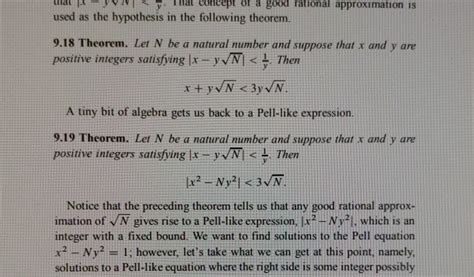 Solved Concept Of A Good Rational Approximation Is Used As