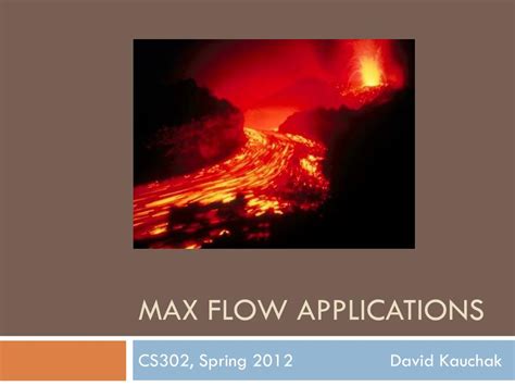 Ppt Max Flow Applications Powerpoint Presentation Free Download Id