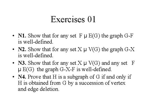 Basic Operations On Graphs Lecture 5 Basic Operations