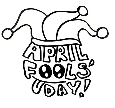 Cute April Fools Day Coloring Page Download Print Or Color Online