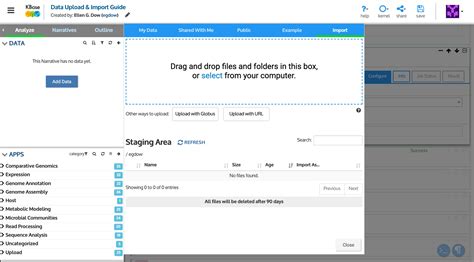 importing data kbase documentation