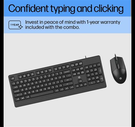 Hp Km180 Wired Mouse And Keyboard Combo Raviraj Technologies