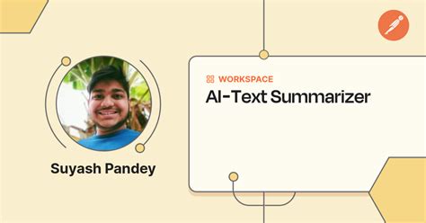 Ai Text Summarizer Postman Api Network