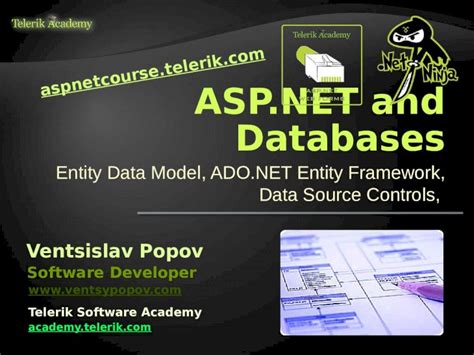 Pptx 7 Aspnet And Databases Aspnet Web Forms Dokumentips