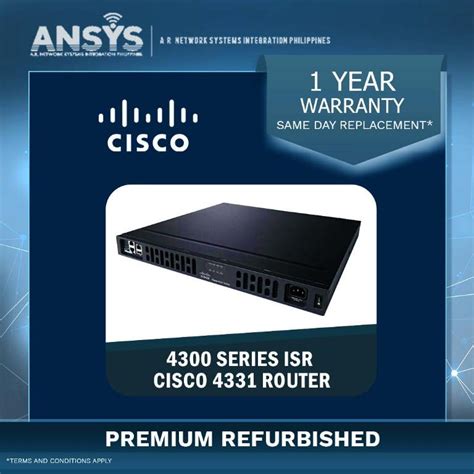 Cisco 4331 Integrated Series Router Refurbished Computers And Tech Parts And Accessories
