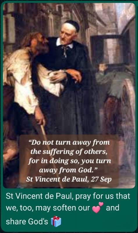 St Vincent De Paul Vincent De Paul Vincent Pray For Us
