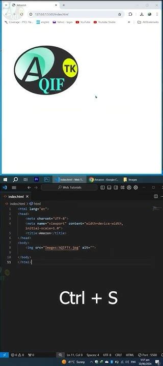 How To Add Image In Html Html Vscode Webdevelopment Shorts Youtube