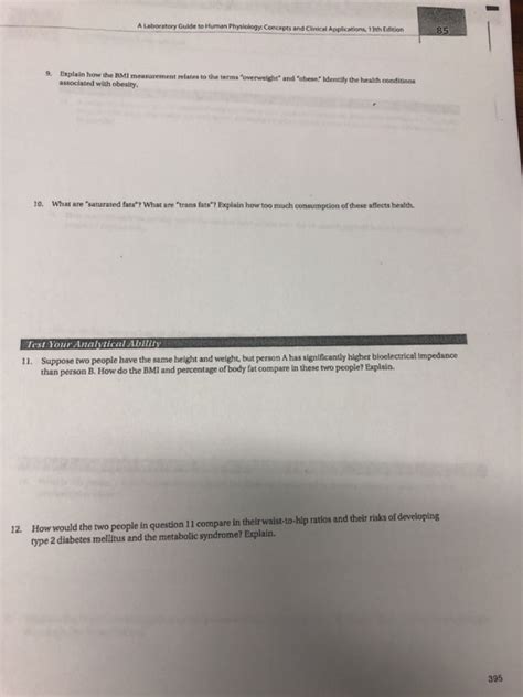Solved Name Date Section Laboratory Report Data From