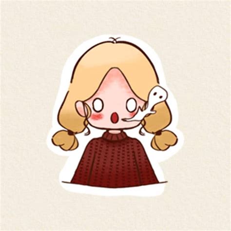 Chibi Cute Girl Digital Stickers 8 Png Files Kawaii Chibi Notes