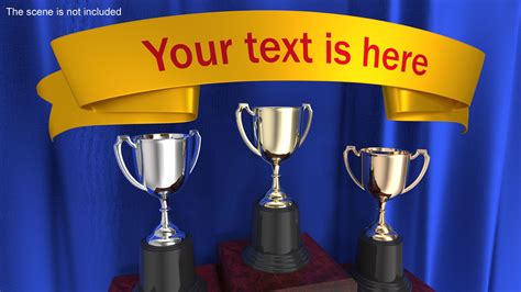 우승자 상 배너 골드 3d 모델 15 3ds Blend C4d Fbx Max Ma Lxo Obj Free3d