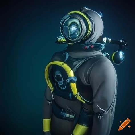 Old Diving Suit Drawing Clipart Of A Retro Vintage Black And White Deep
