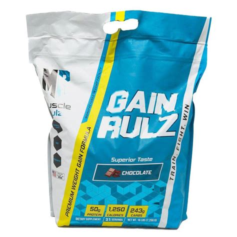 Muscle Rulz Gain Rulz Mass Gainer 16 Lbs Zone Nutrition