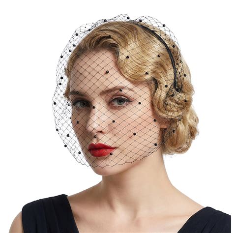 Eqbdilothic Veil For Church Elegant Black Mesh For Wedding Ceremonies