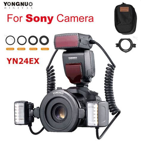 YONGNUO YN24EX E TTL Twin Lite Macro Flash Speedlite Light For Sony Camera DSLR EBay