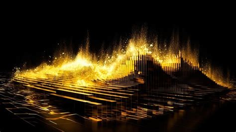 Premium Ai Image 3d Rendering Of Digital Technology Concept Abstract Background With Golden