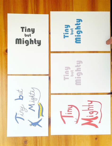 Tiny But Mighty Poster Etsy