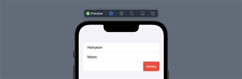 SwiftUI List 만들기 Hohyeon Moon
