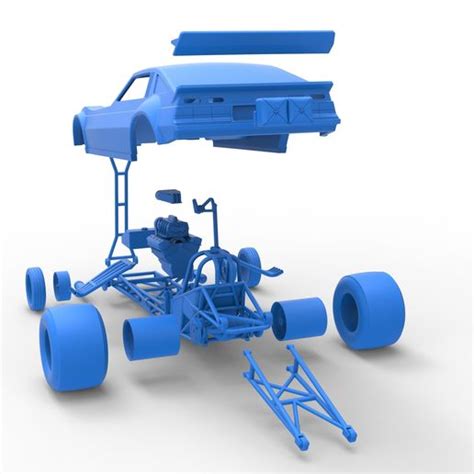 🚗 Vintage Funny Car Scale 125・ 3d File For 3d Printing・cults