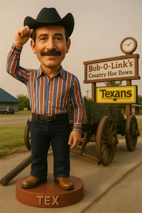 Vintage When You Create A Bobble Head From Someone On Stilts It
