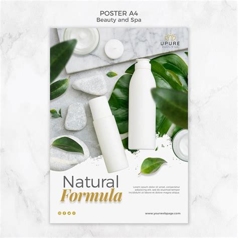 아름다움과 스파 포스터 템플릿 무료 Psd 파일