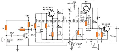 Mini Transceiver Circuit Homemade Circuit Projects