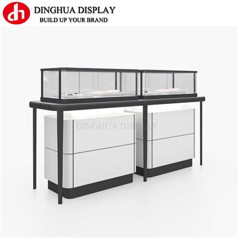 Customized Glass Top Jewellery Shop Display Counters Provide