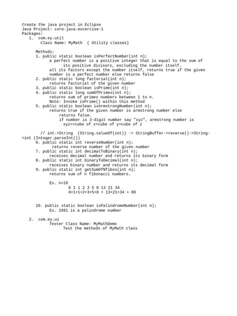 Java Exercises 1 1 Pdf