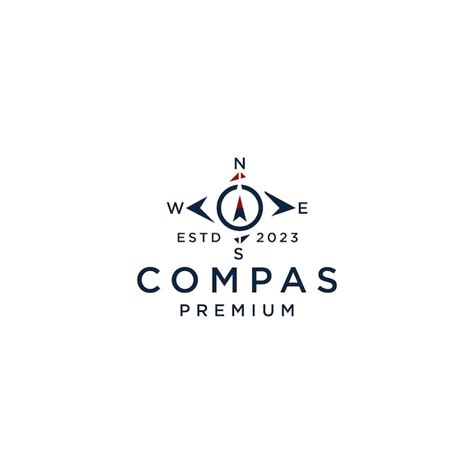 Premium Vector Creative Compass Concept Logo Design Template