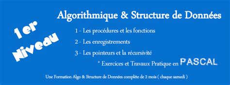 Formation Algorithmique And Structure De Données 1er Niveau Blida