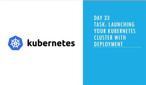 Day 33 Task Launching Your Kubernetes Cluster With Deployment