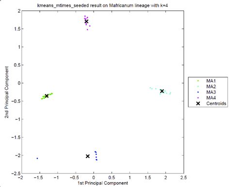 The Clustering Plot Of M Africanum Strains Clustering Plot Of M