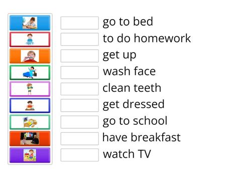 Daily Routines Match Up