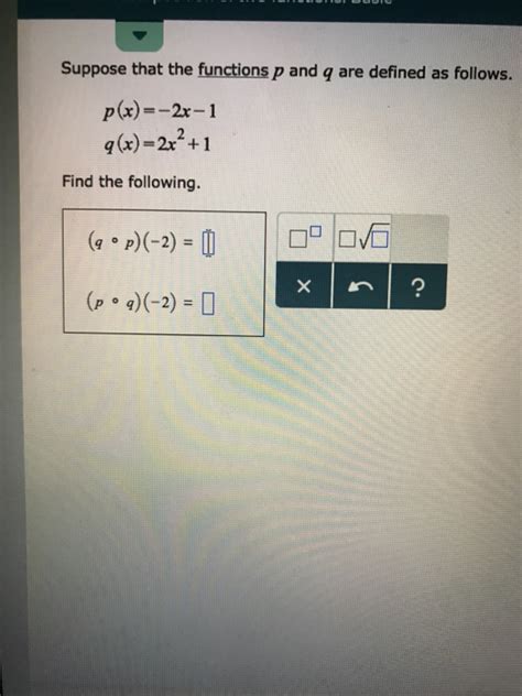 Solved Suppose That The Functions P And Q Are Defined As