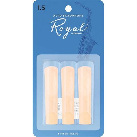 D-Addario Royal Alto Sax Reeds Strength 1.5, 3-pack RJB0315 Set cu 3 ancii pentru saxofon alto ...